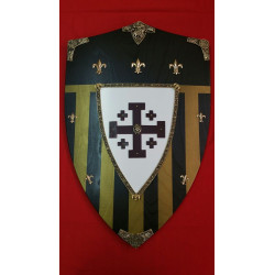 875 Crossed wooden shield - Aceros de Hispania