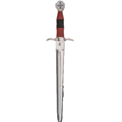 MEDIEVAL DAGGER ORDER OF JERUSALEN WITH SHEATH - Aceros de Hispania